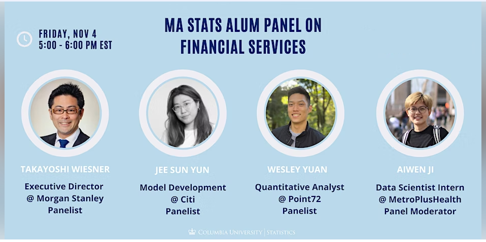 Columbia University - Department of Statistics M.A. Programs - ALUMNI ...